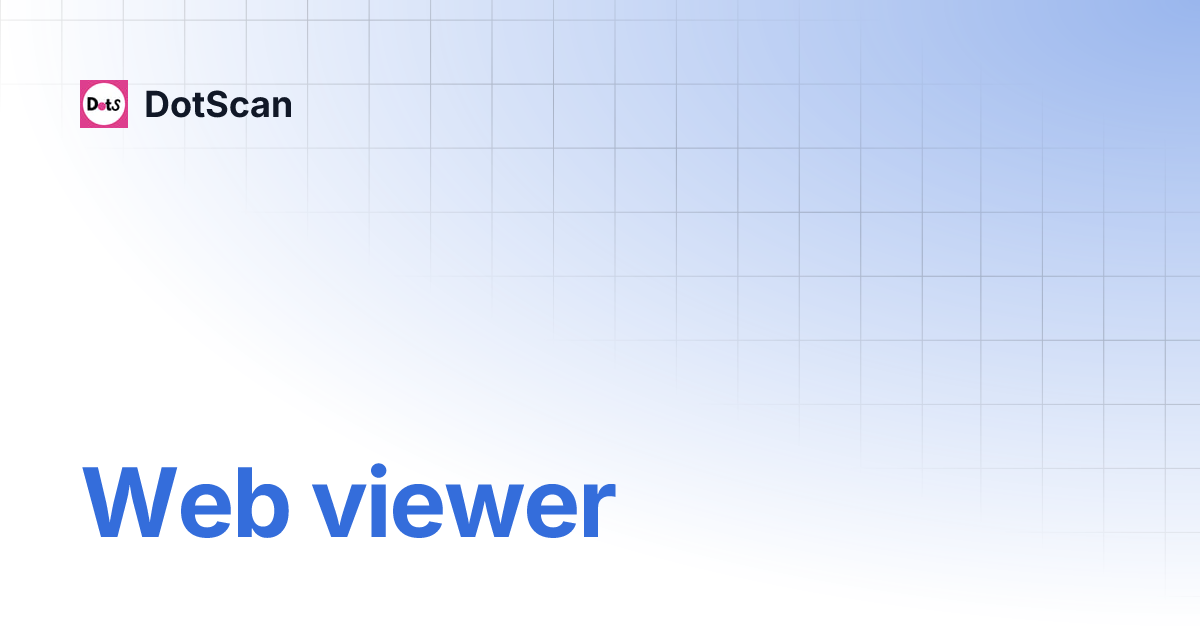 Web viewer | DotScan